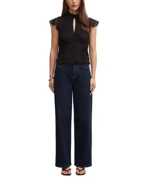 EVER NEW Eden Keyhole Blouse