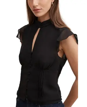 EVER NEW Eden Keyhole Blouse