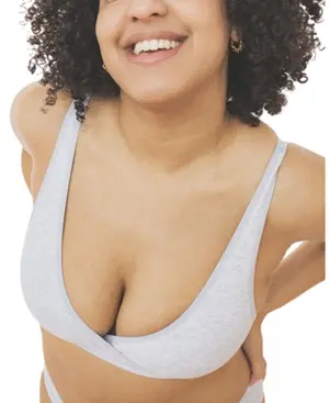 BRABAR Cotton Stretch Rib U-back Bralette Sports Bra