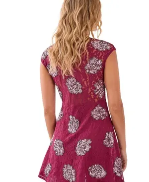 Nasty Gal Plunge Skater Mini Dress