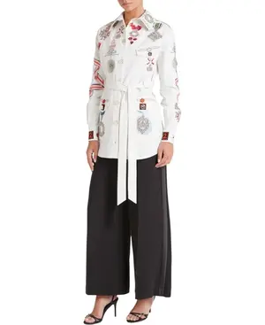 TEMPERLEY LONDON Diamantine Shirt Jacket