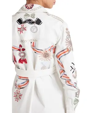 TEMPERLEY LONDON Diamantine Shirt Jacket