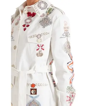 TEMPERLEY LONDON Diamantine Shirt Jacket