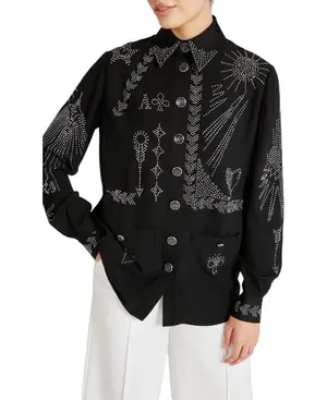 TEMPERLEY LONDON Embellished Shirt Jacket