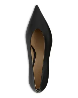 Le Monde Beryl Babouche Kitten Heel Pumps - Black
