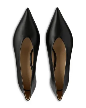 Le Monde Beryl Babouche Kitten Heel Pumps - Black