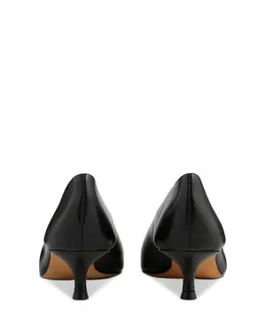 Le Monde Beryl Babouche Kitten Heel Pumps - Black