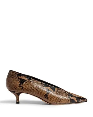 Le Monde Beryl Babouche Kitten Heel Pumps - Fango