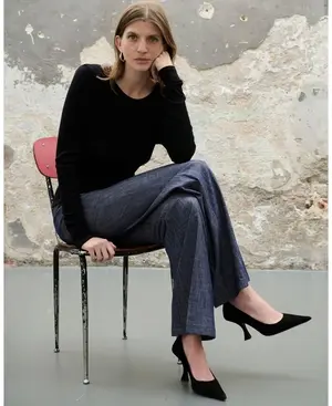 CALLAS MILANO High Rise Flared Leg Jeans