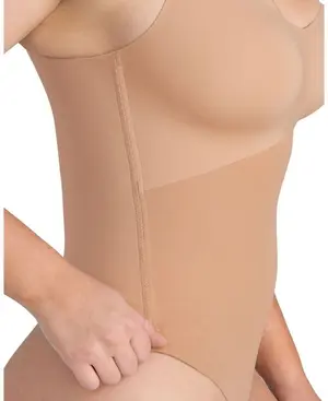 HONEYLOVE Cami Thong Bodysuit - Sand