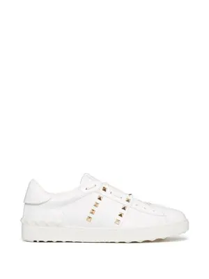 Valentino Garavani Rockstud Untitled Leather Sneakers - White