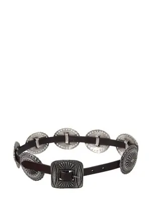 POLO RALPH LAUREN POLO RALPH LAUREN Western Style Belt With Silver Conchos