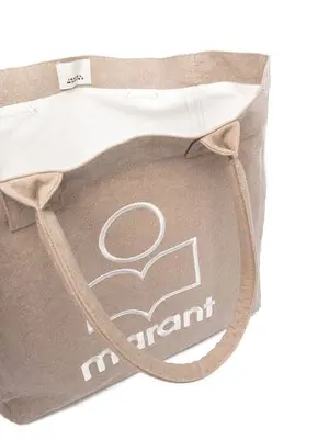 Isabel Marant Étoile Yenky Small Cotton Tote - Beige