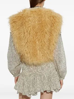 Isabel Marant Étoile Florana Faux Fur Vest - Yellow