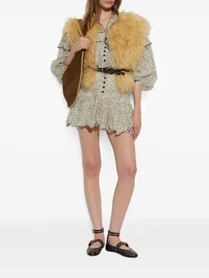 Isabel Marant Étoile Florana Faux Fur Vest - Yellow