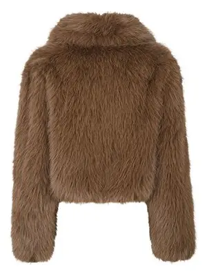 THE FRANKIE SHOP Hope Faux Fur Jacket - Beige