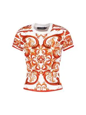 Dolce & Gabbana Stretch Cotton T-shirt - Multicolor