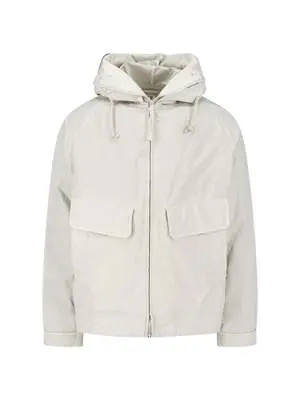 C.P. COMPANY 100% Polyamide Zip-up Jacket - Cream