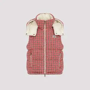 Moncler Niverolle Quilted Wool Vest Jacket For - Red