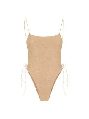 Oseree Lurex Tie-side One-piece