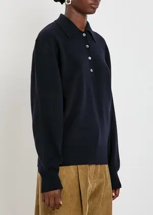 RÓHE Merino Wool Polo Jumper