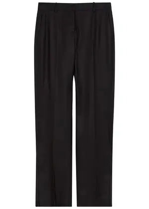 HEIRLOME Petula Straight-leg Silk Trousers