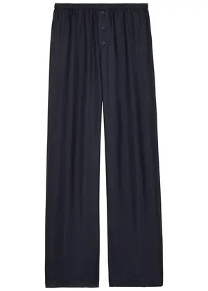 RÓHE Relaxed Straight-leg Silk Trousers