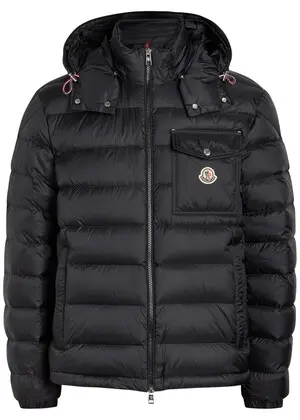 Moncler Verith Hooded Padded Nylon Jacket - Black