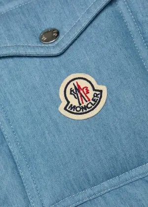 Moncler Logo-appliquéd Padded Denim Gilet