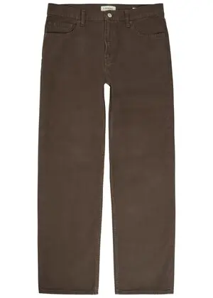 FRAME Relaxed Straight-leg Jeans - Brown