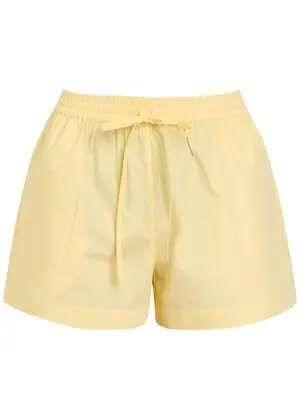 Matteau Cotton-poplin Shorts - Yellow