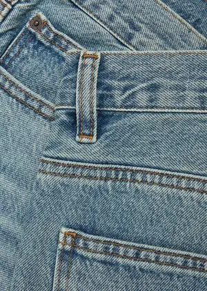 FRAME Relaxed Straight-leg Jeans - Mid Blu