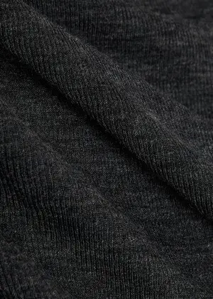 RÓHE Melange Knit Long Sleeve Wool Top