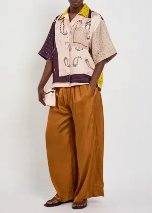 OTZIO Tzĭo Cecilia Printed Silk Shirt - Multicoloured