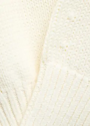 TOTEME Knitted Cotton-blend Jumper - White