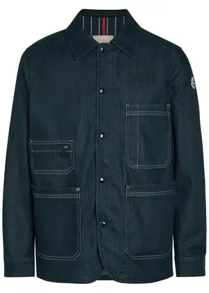 Moncler Haderu Denim Overshirt - Dark Blue