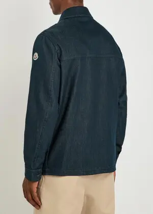 Moncler Haderu Denim Overshirt - Dark Blue
