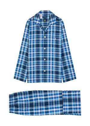 Polo Ralph Lauren Logo-embroidered Checked Cotton Pyjama Set - Multicoloured 1