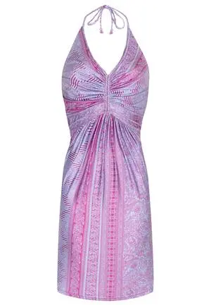 CHIC BY LIRETTE Short Halter Dress Guna - Purple