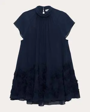 Simkhai Aviel Embroidered Chiffon Mini Dress