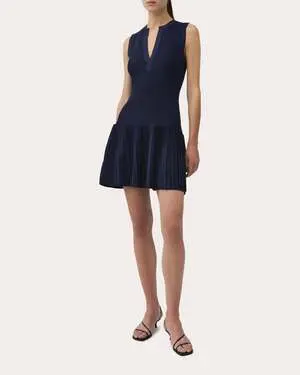 Simkhai Levie Knit Drop-waist Mini Dress