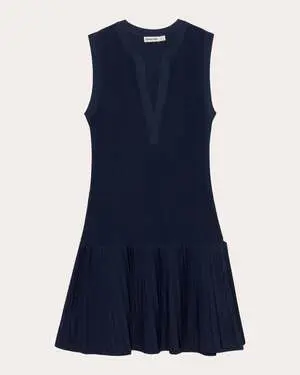 Simkhai Levie Knit Drop-waist Mini Dress