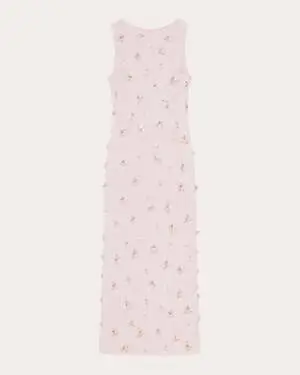 Simkhai Claudia Embellished Crepe Column Midi Dress - Pink