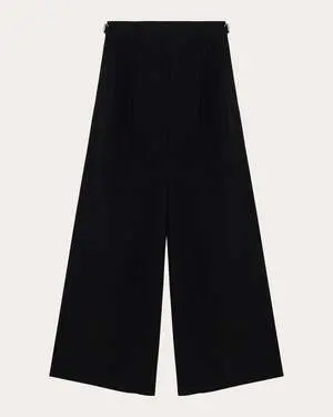 Simkhai Leroy Pleated Faille Wide-leg Pants