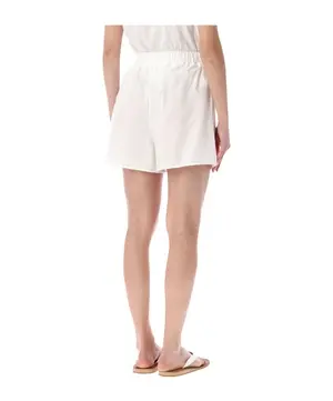 THE FRANKIE SHOP Elastic Waist Shorts - White