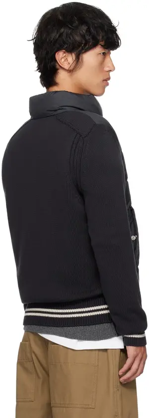 Moncler Logo Patch Padded Cardigan