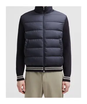 Moncler Logo Patch Padded Cardigan