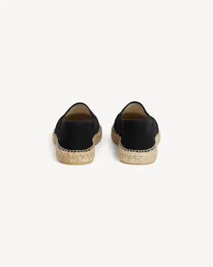 Kenzo Signature Espadrilles In Canvas - Black