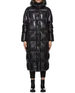 Moncler Parnaiba Hooded Long Down Jacket