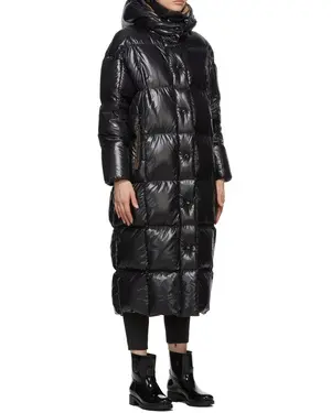 Moncler Parnaiba Hooded Long Down Jacket
